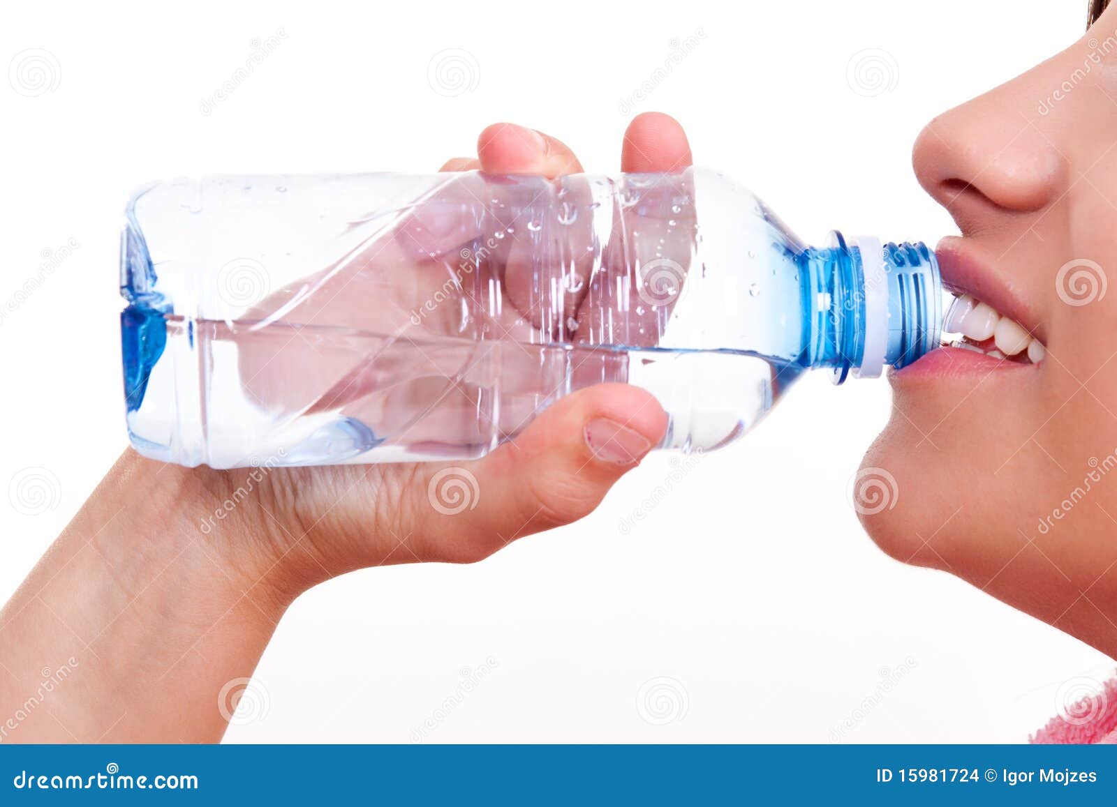 Drinking Water from a Bottle Stock Photo - Image of drinking, lifestyle ...