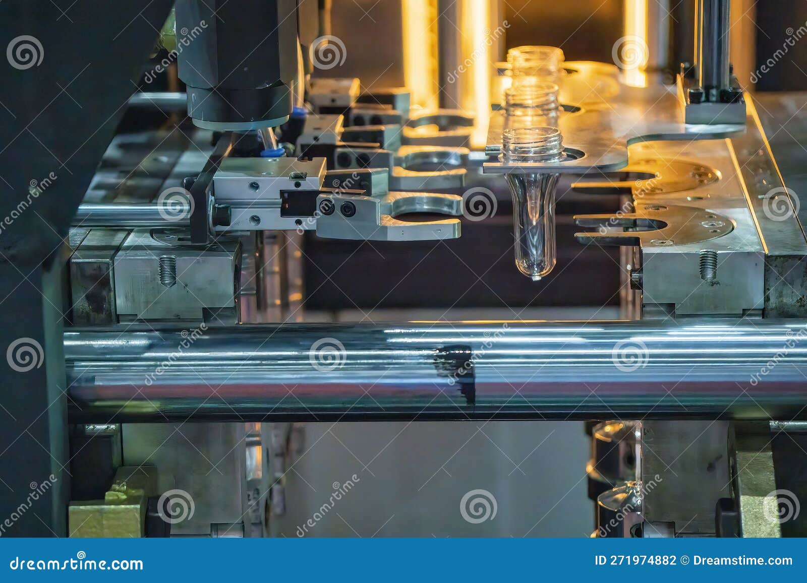 The Drinking Water Bottle Manufacturing Process by Blow Mold Machine ...