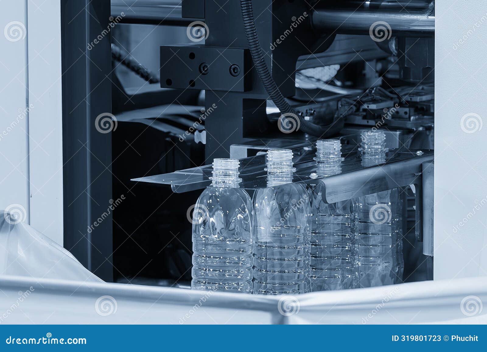 The Drinking Water Bottle Manufacturing Process by Blow Mold Machine ...