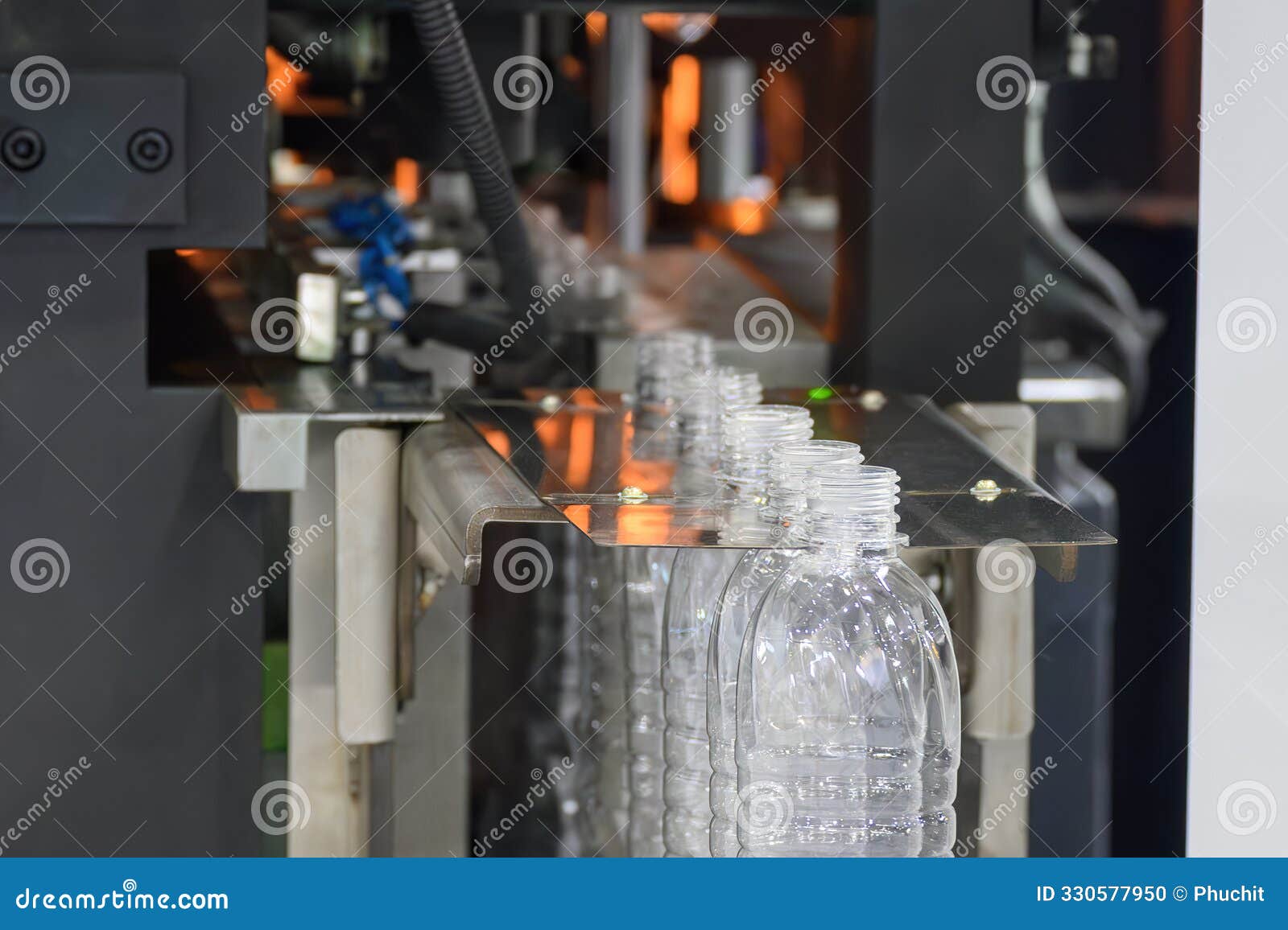 The Drinking Water Bottle Manufacturing Process by Blow Mold Machine ...