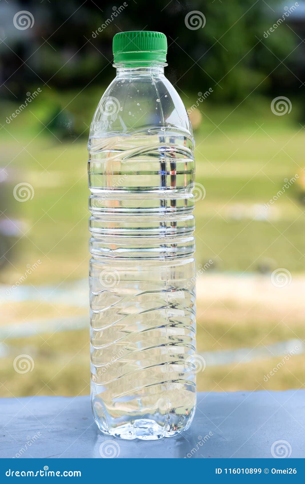 Drinking Water Bottle on the Table Stock Image - Image of natural ...