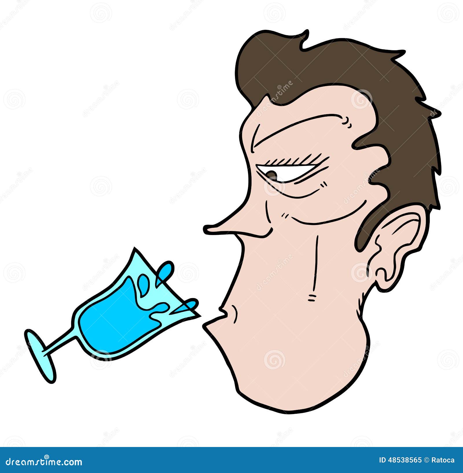 Drinking Water Stock Vector Illustration Of Person Symbol 48538565