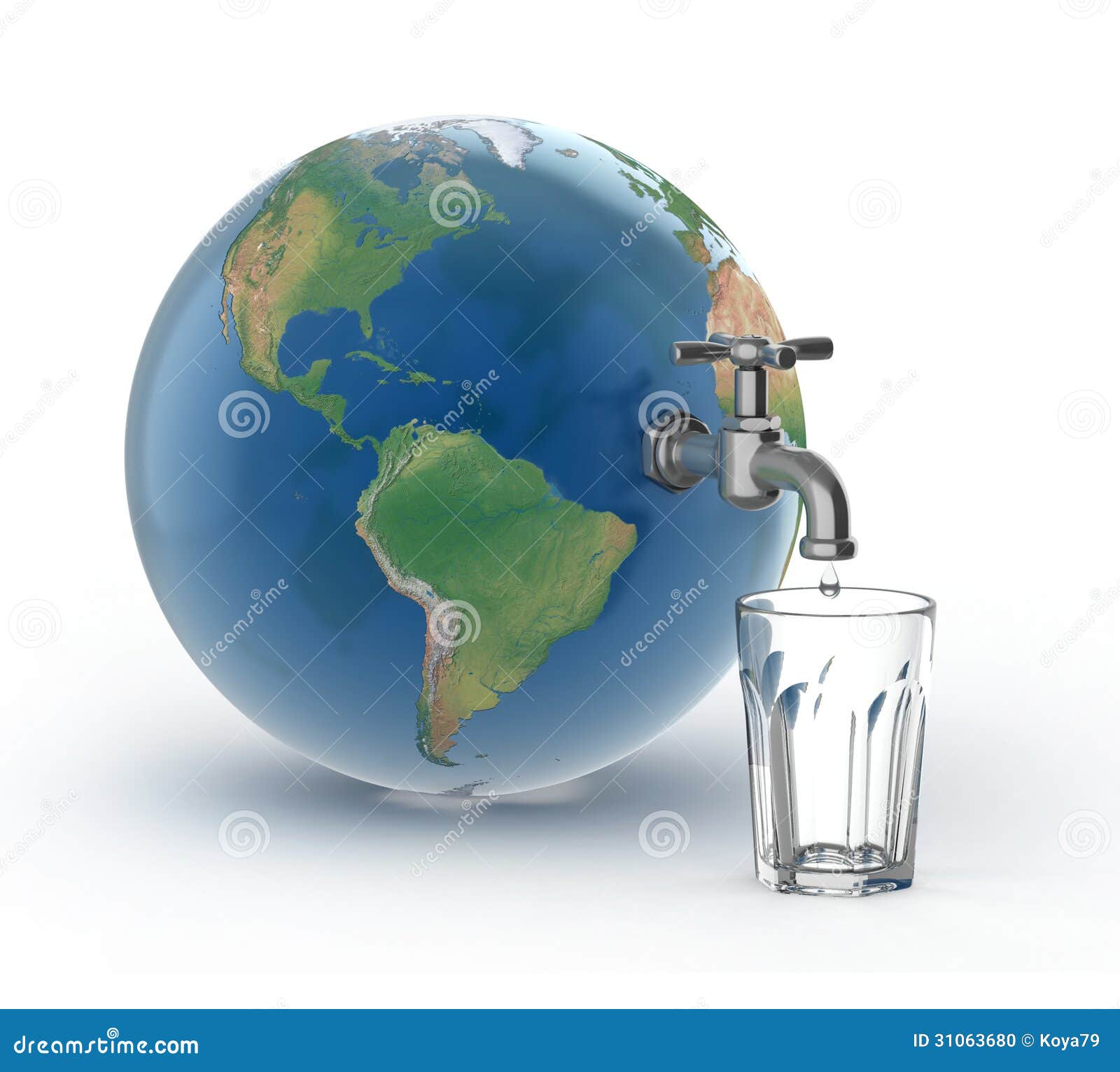 Drinking Water Crisis - Eco Concept Stock Illustration - Illustration ...