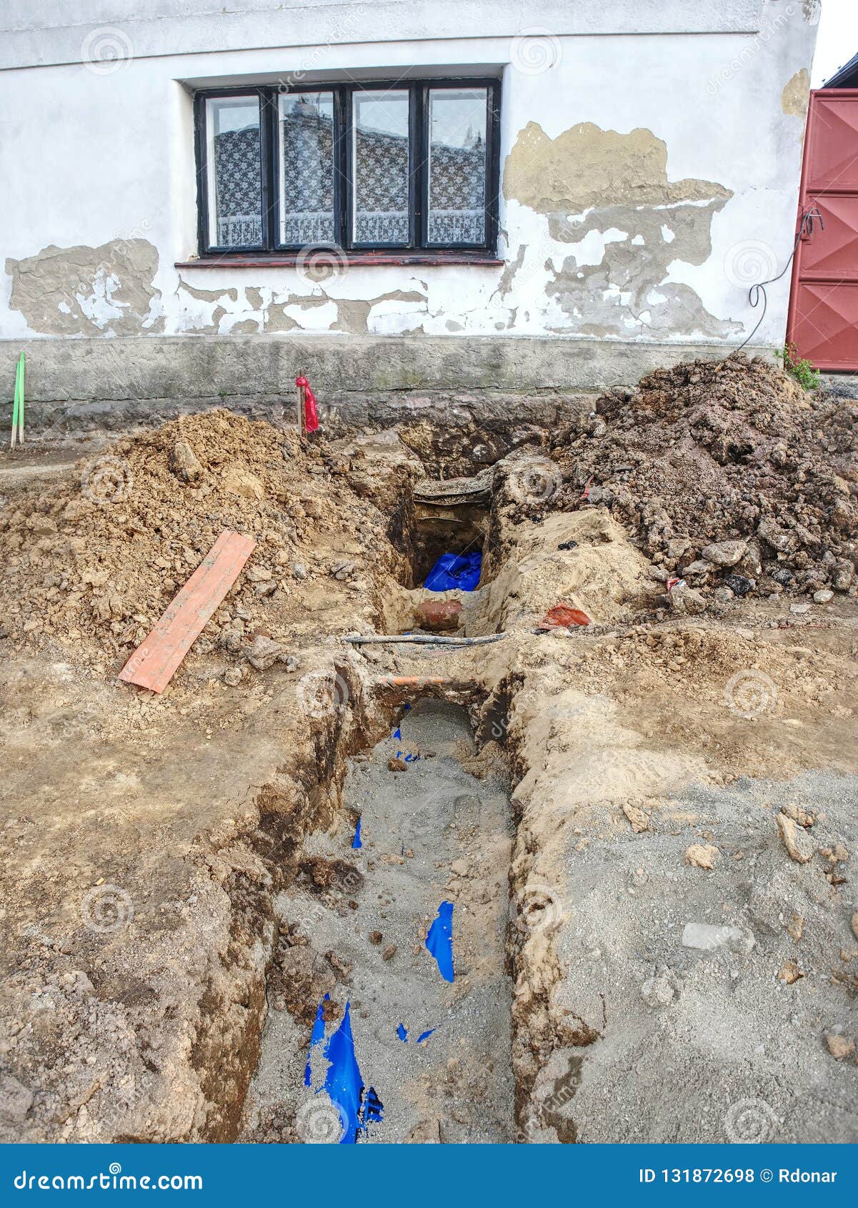 Drinking Water Distribution System. Tap with Controlling Valve Stock ...