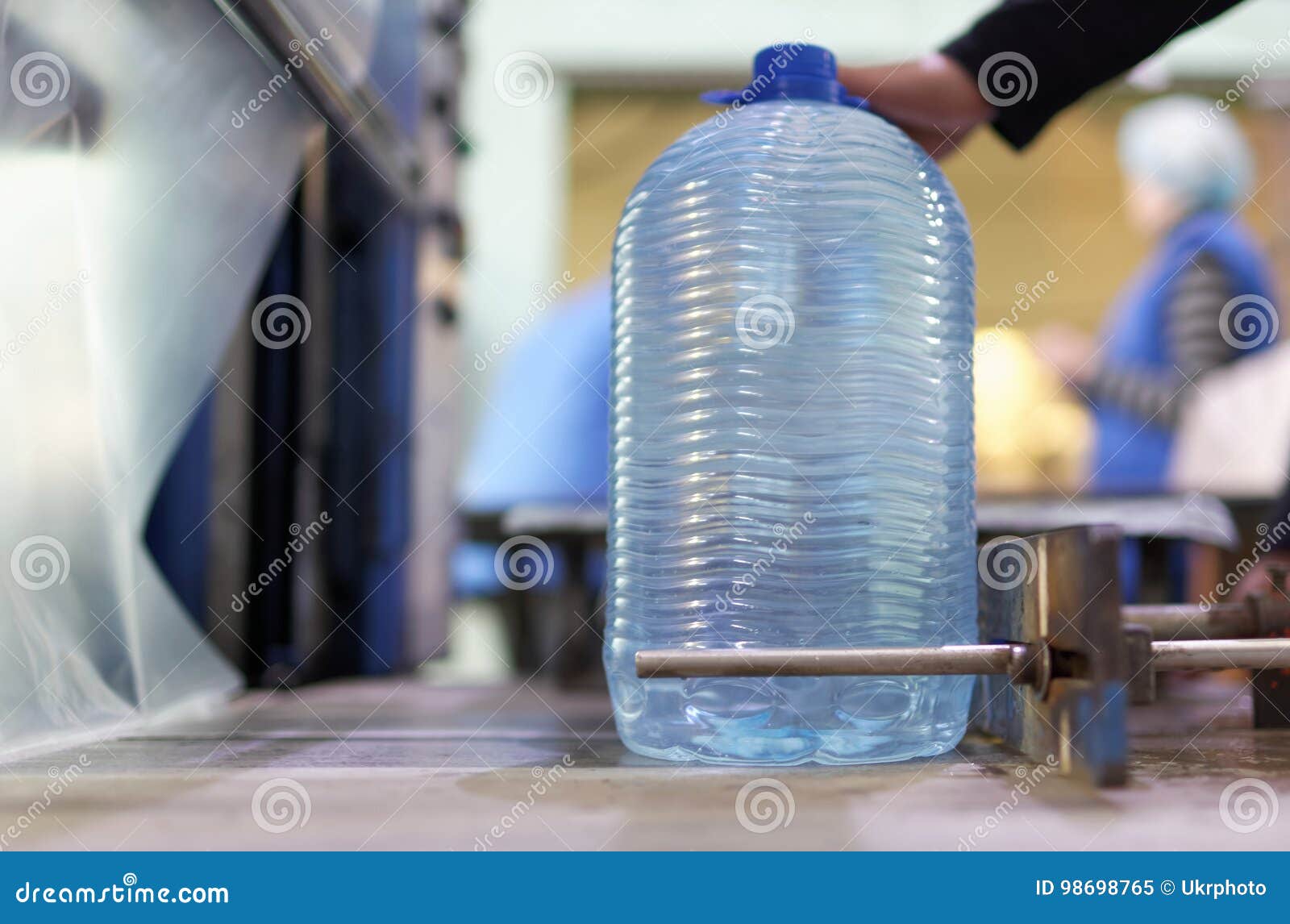 Drinking water factory stock image. Image of conveyor - 98698765