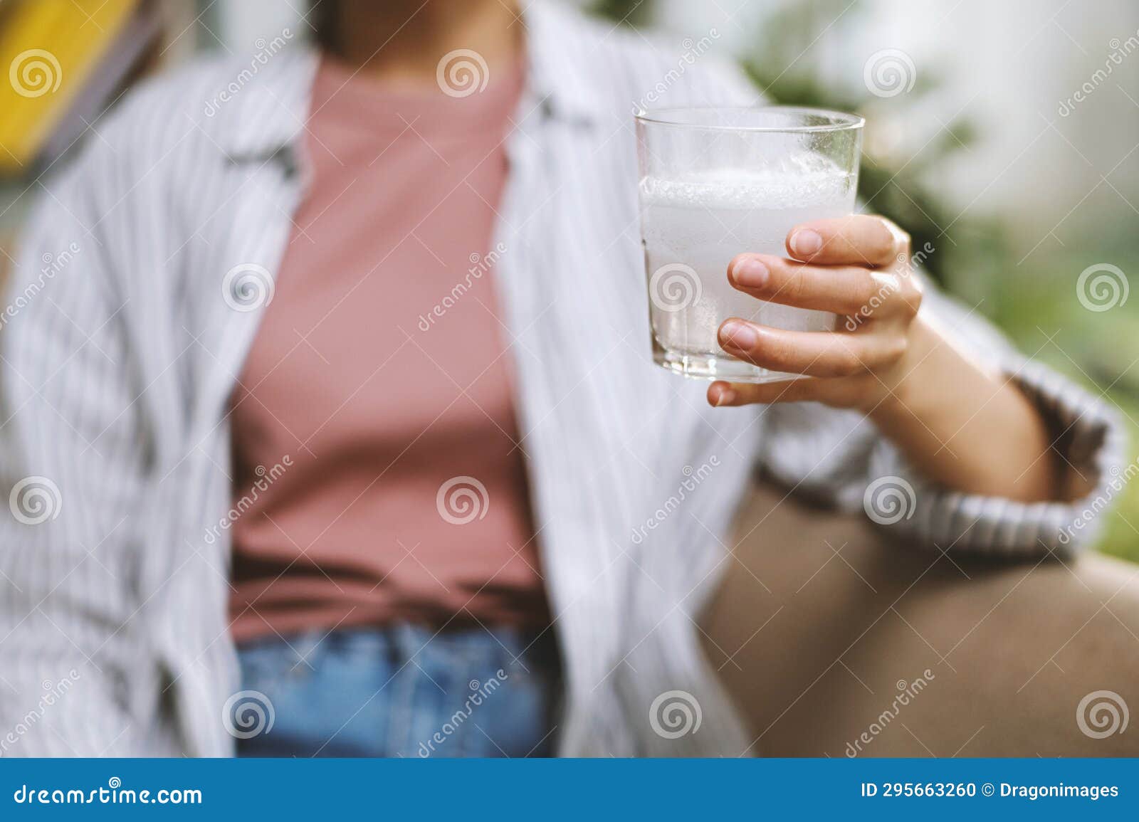 Drinking Water with Fizzy Tablet Stock Photo - Image of unrecognizable ...