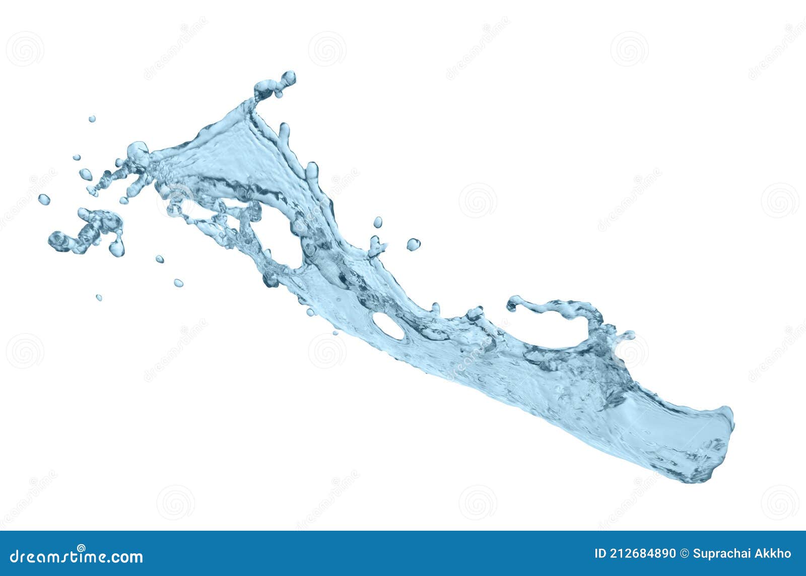 Drinking Water Isolated on White Background Stock Photo - Image of ...
