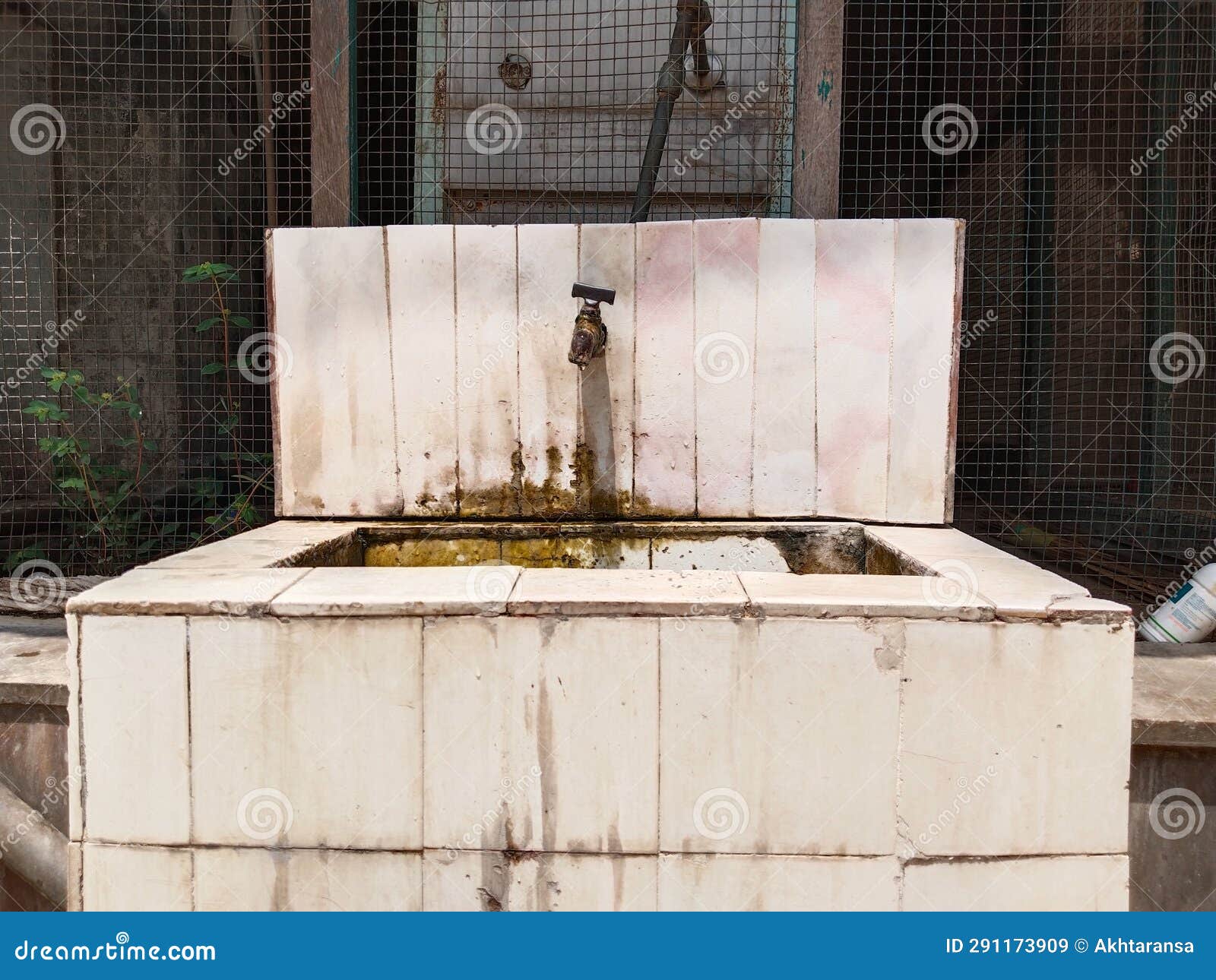 Drinking Water Point or Place, India Stock Image - Image of tiles ...