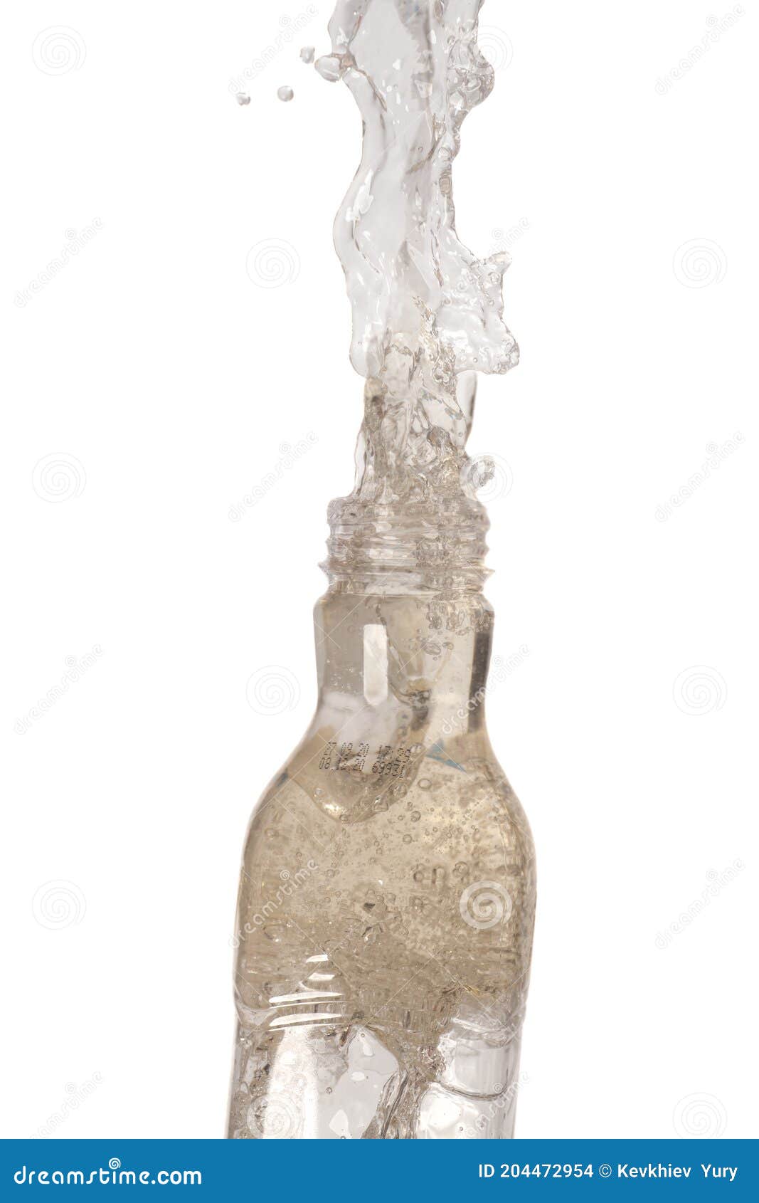 Drinking Water Splash on Bottle Stock Photo - Image of bubble, bottle ...