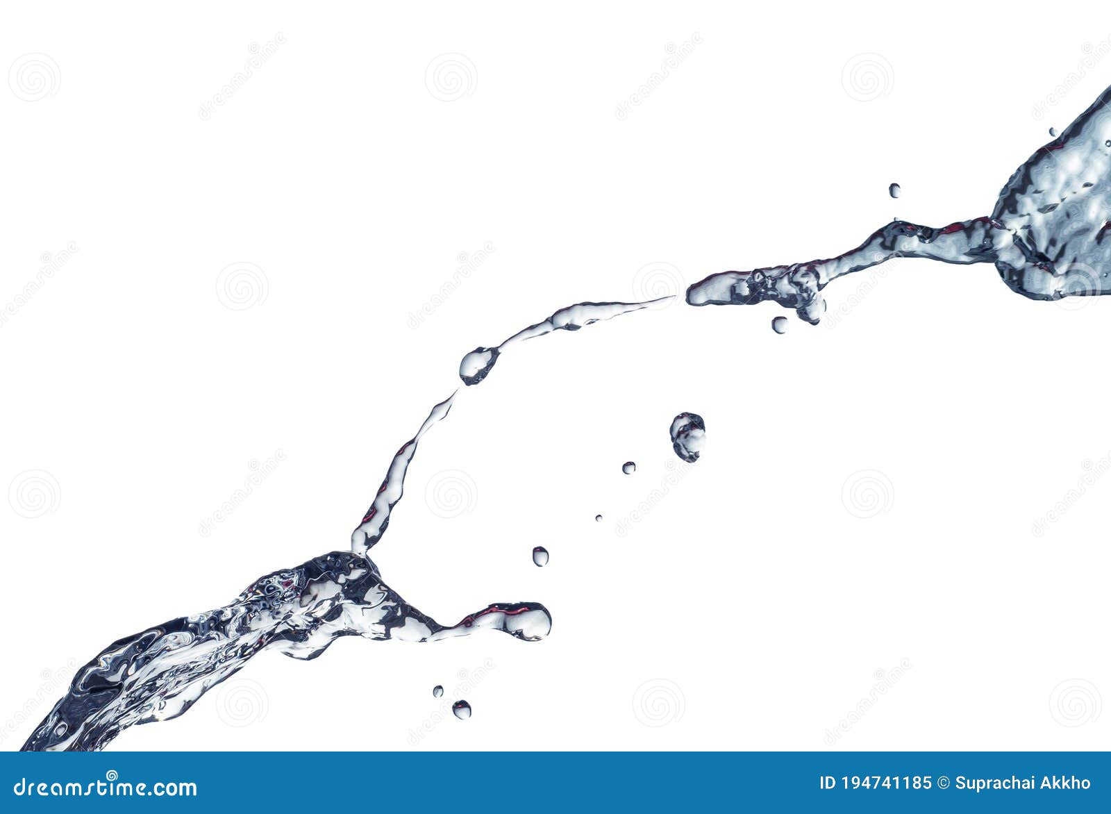 Drinking Water Splash Isolated on White Stock Image - Image of fluid ...