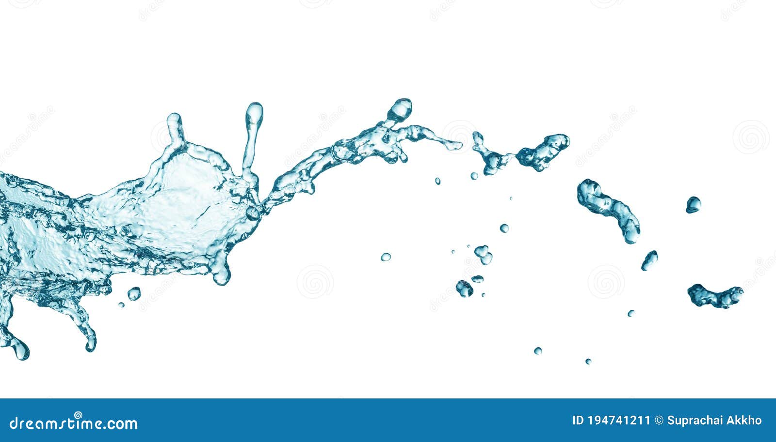 Drinking Water Splash Isolated on White Stock Image - Image of ...