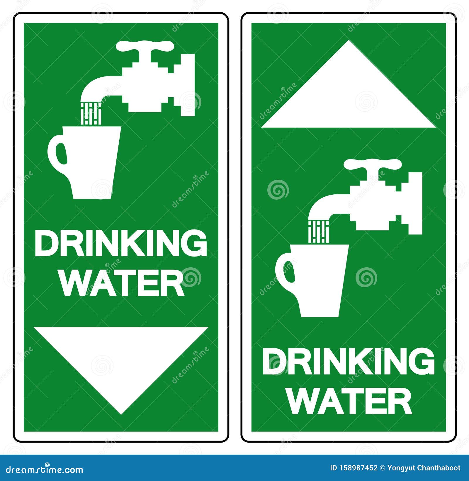 Drinking Water Symbol Sign ,Vector Illustration, Isolate on White ...