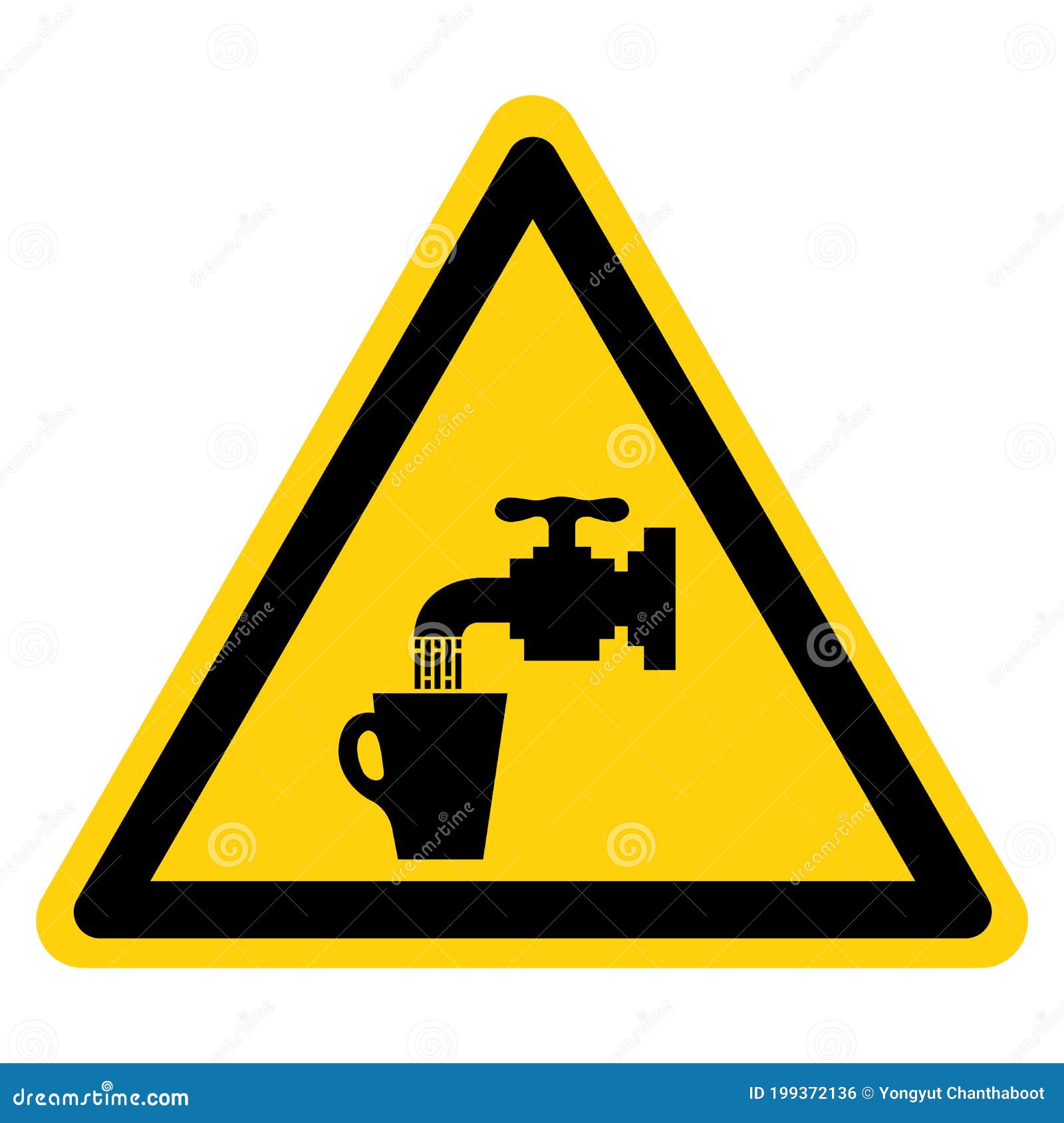 Drinking Water Symbol Sign ,Vector Illustration, Isolate on White ...