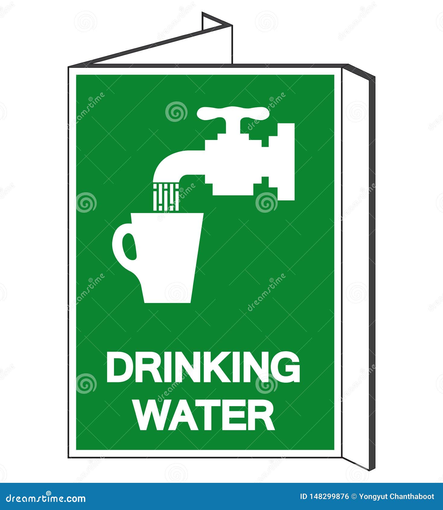 Drinking Water Symbol Sign ,Vector Illustration, Isolate on White ...