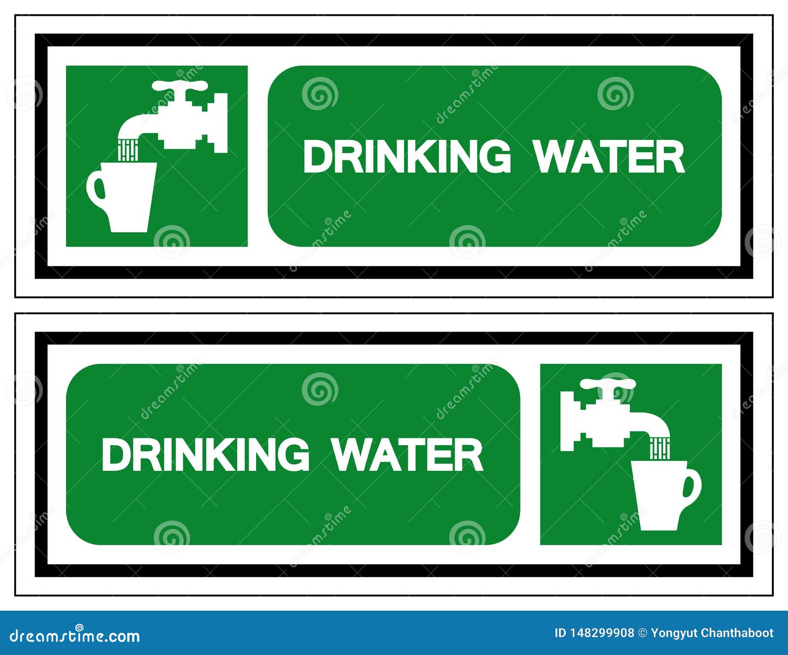 Drinking Water Symbol Sign ,Vector Illustration, Isolate on White ...