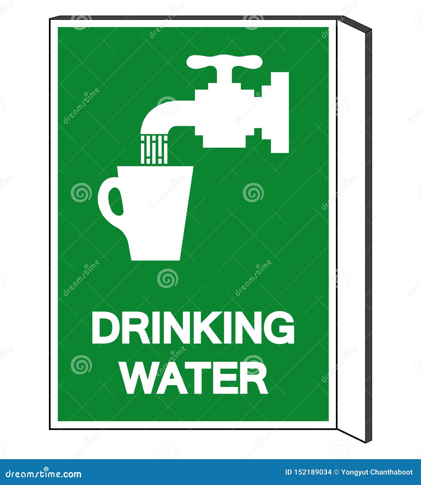 Drinking Water Symbol Sign ,Vector Illustration, Isolate on White ...