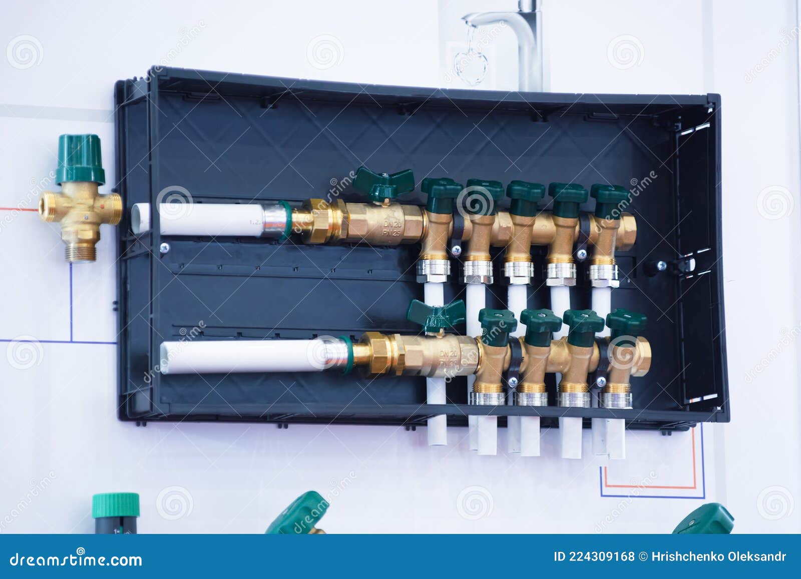 Drinking Water System. Control Valves, Valves and Actuators Stock Photo ...
