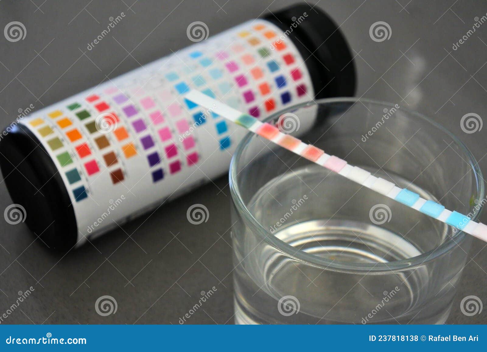Drinking Water Test Kit on Glass Cup Stock Photo - Image of examination ...