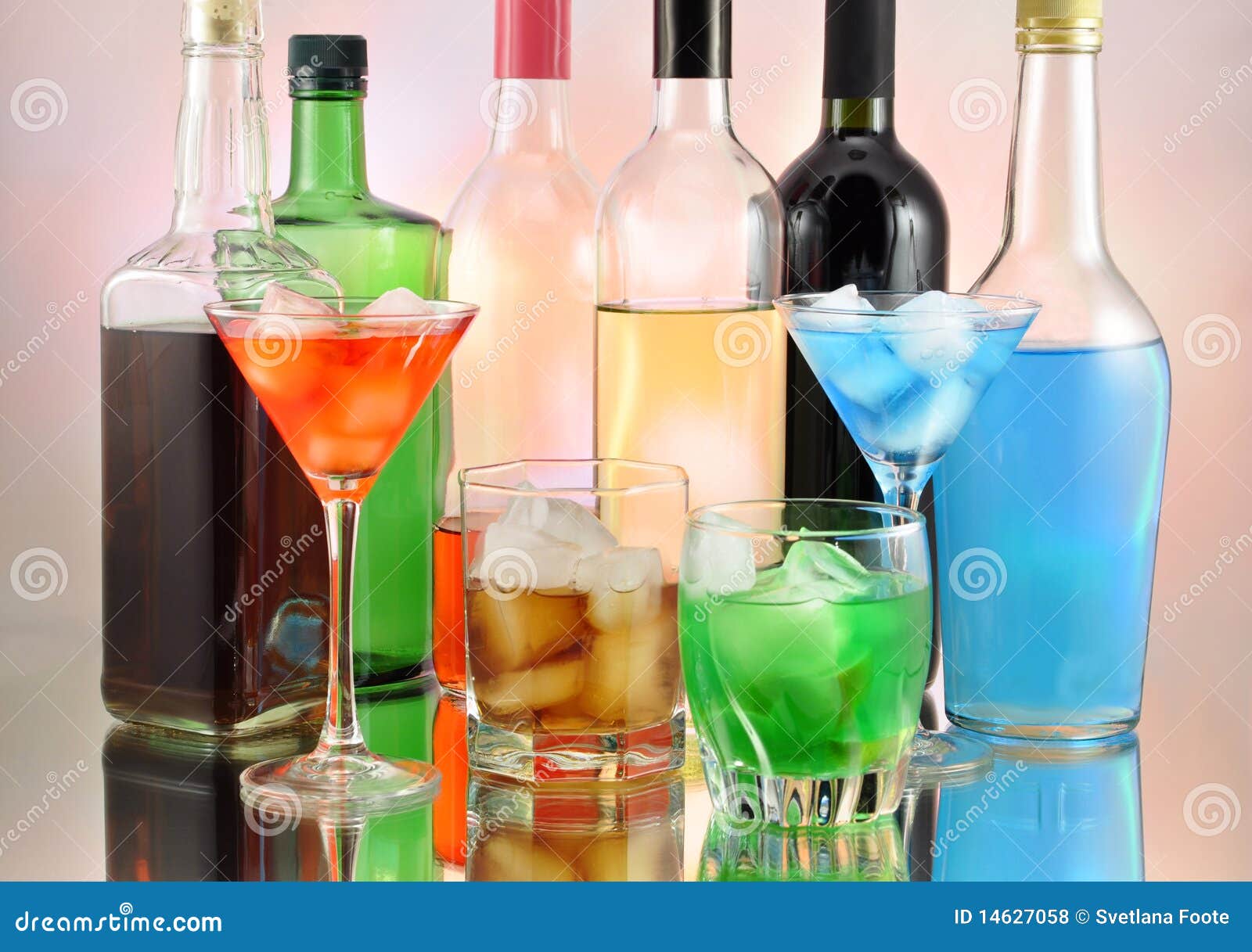 Drinks arrangement stock photo. Image of alcoholic, drink - 14627058