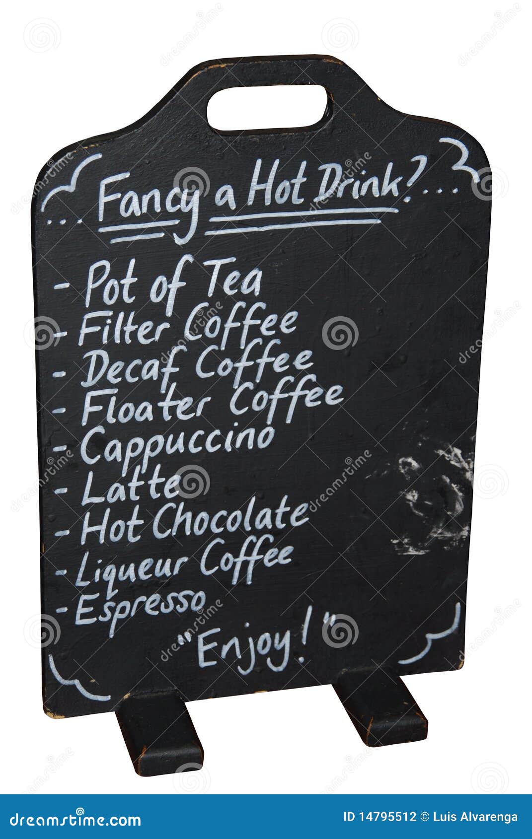 Drinks board stock photo. Image of retro, list, wood - 14795512