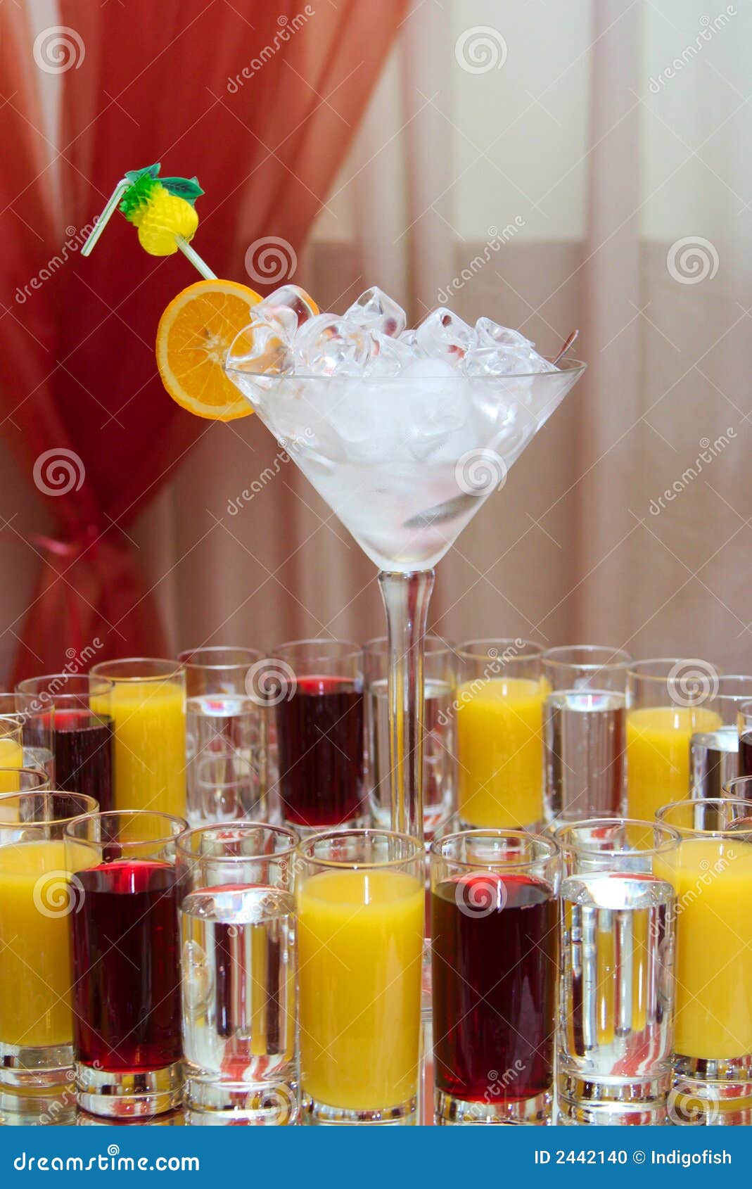 Drinks for a buffet stock photo. Image of restaurant, holiday - 2442140