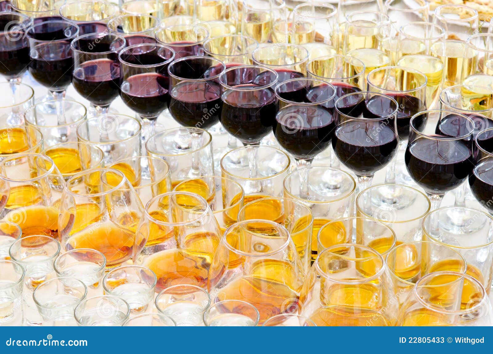 Drinks on buffet table stock image. Image of tumbler - 22805433