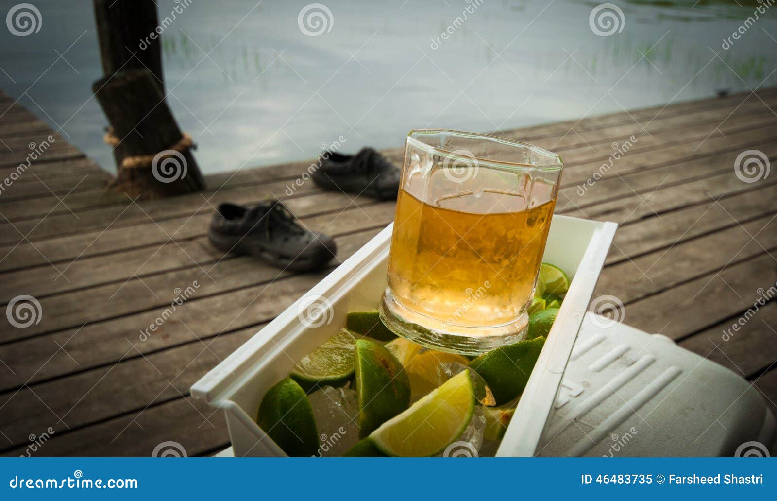 Drinks on the Dock stock image. Image of drinks, lakeside - 46483735