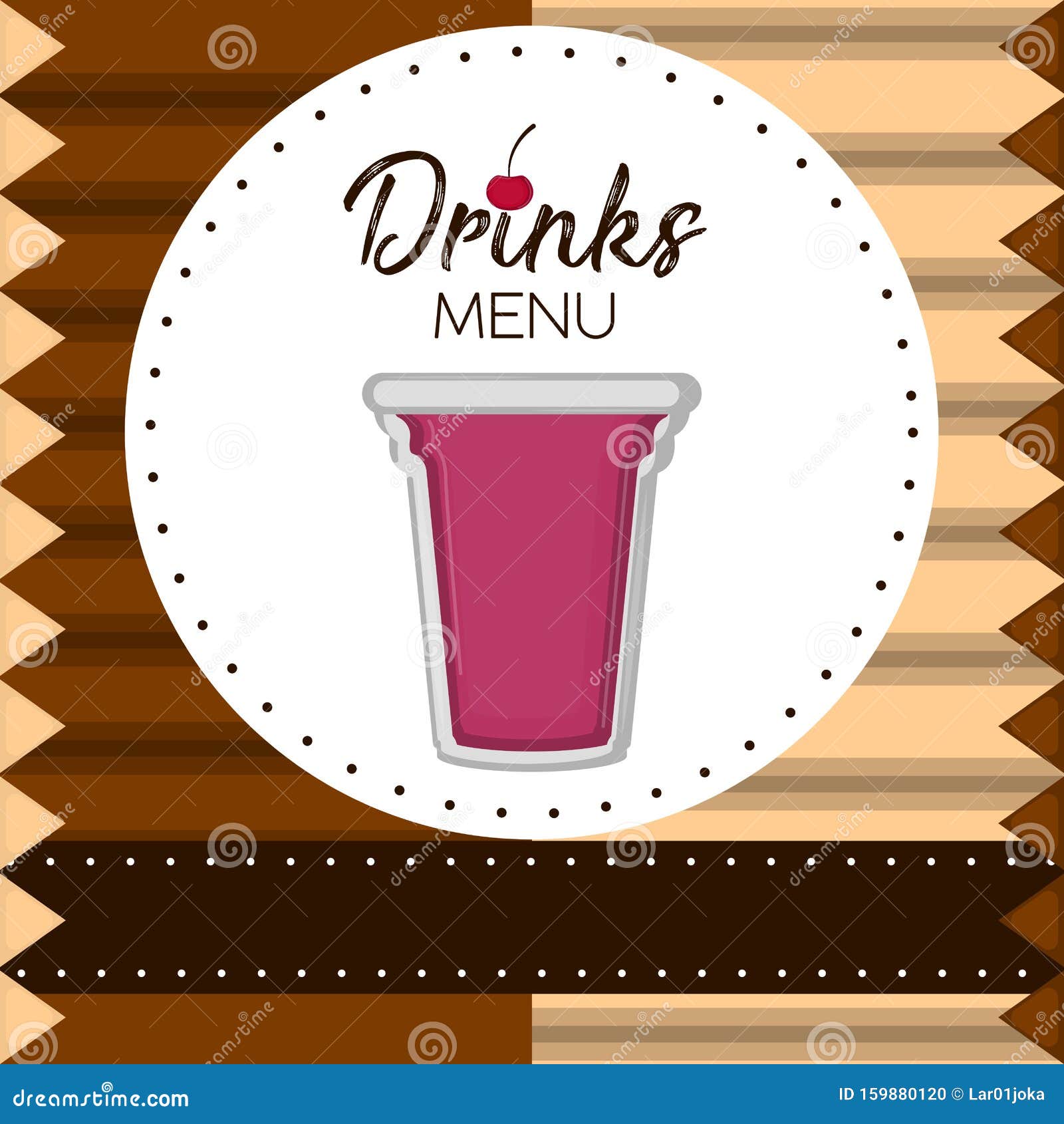 Drinks menu illustration stock vector. Illustration of restaurant ...