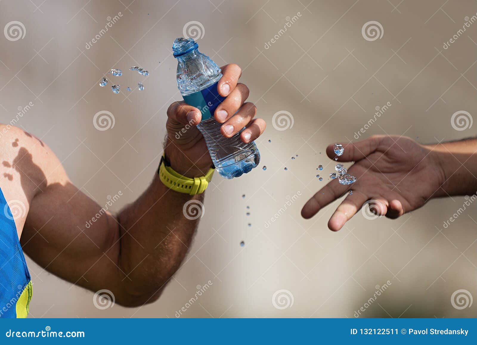 Drinks Station at a Running Marathon Stock Image - Image of healthiness ...