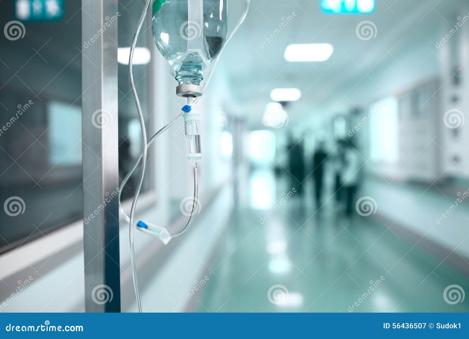 Iv Drip On The Background Of Blurred Hospital Ward Royalty-Free Stock ...