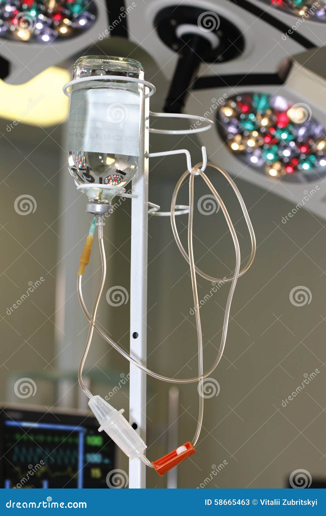 Drip chamber on a pole stock image. Image of counter - 58665463