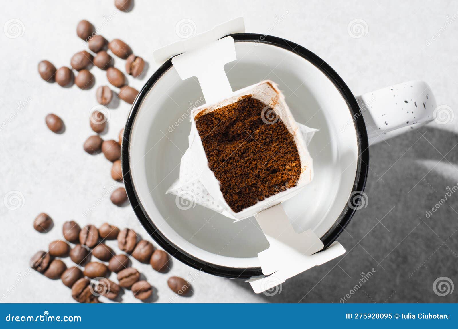 Drip Coffee Bag in Big Cup, Coffee Trend, Quick Way To Brew Ground ...