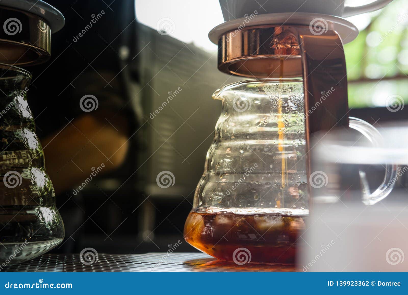 Drip coffee brewing stock photo. Image of brewing, brew - 139923362