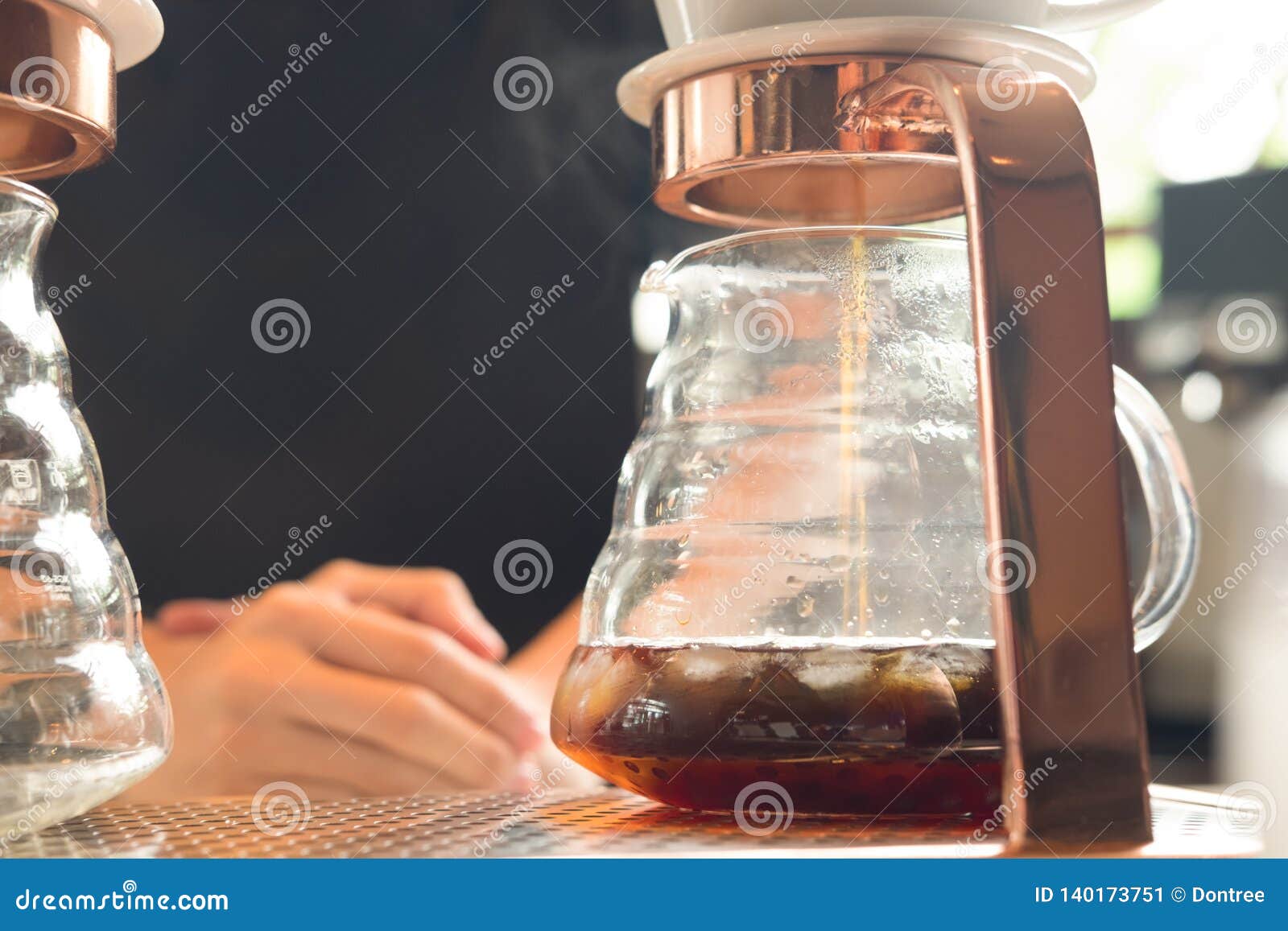 Drip coffee brewing stock image. Image of lifestyle - 140173751