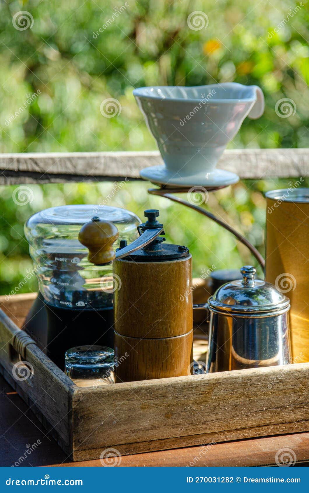Drip Coffee Set for Brewing Coffee Stock Photo - Image of drip, drink ...