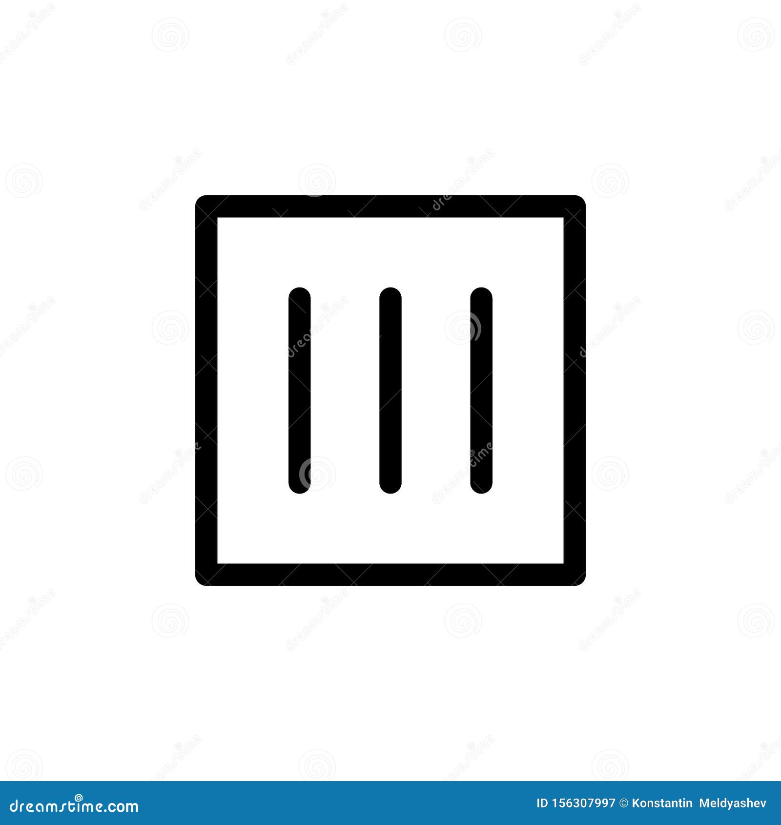Drip Dry, Rectangle Icon. Simple Thin Line, Outline of Laundry Icons ...