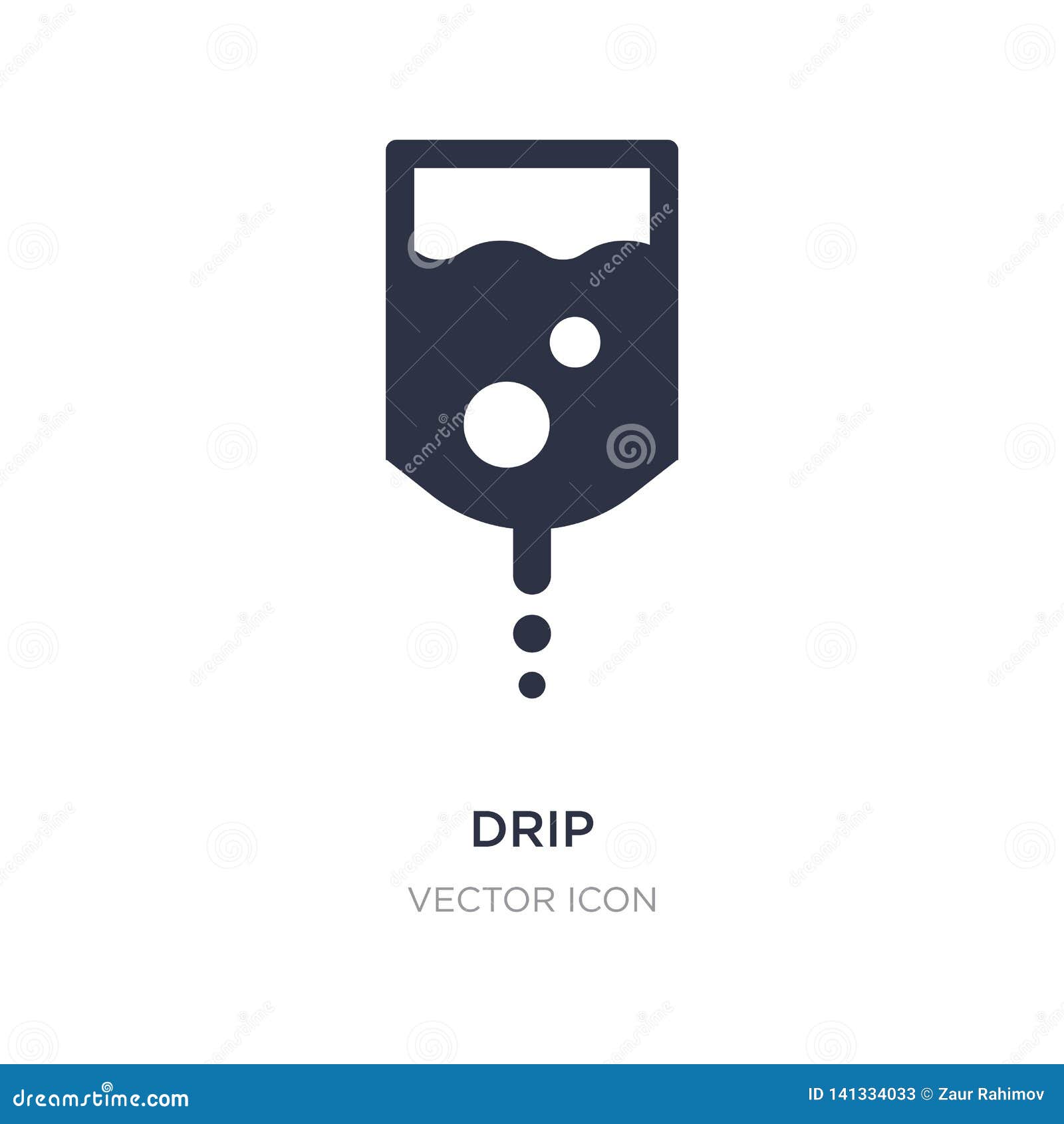 Drip Icon on White Background. Simple Element Illustration from Drinks ...