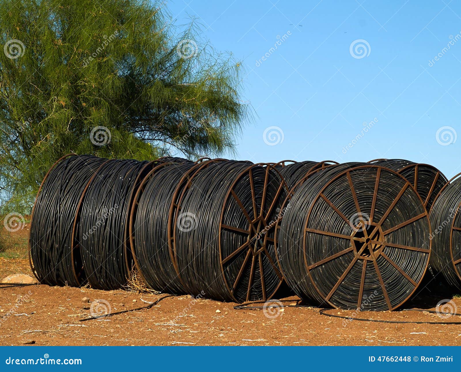 Drip Irrigation Pipes System Stock Photo - Image of irrigate, field ...