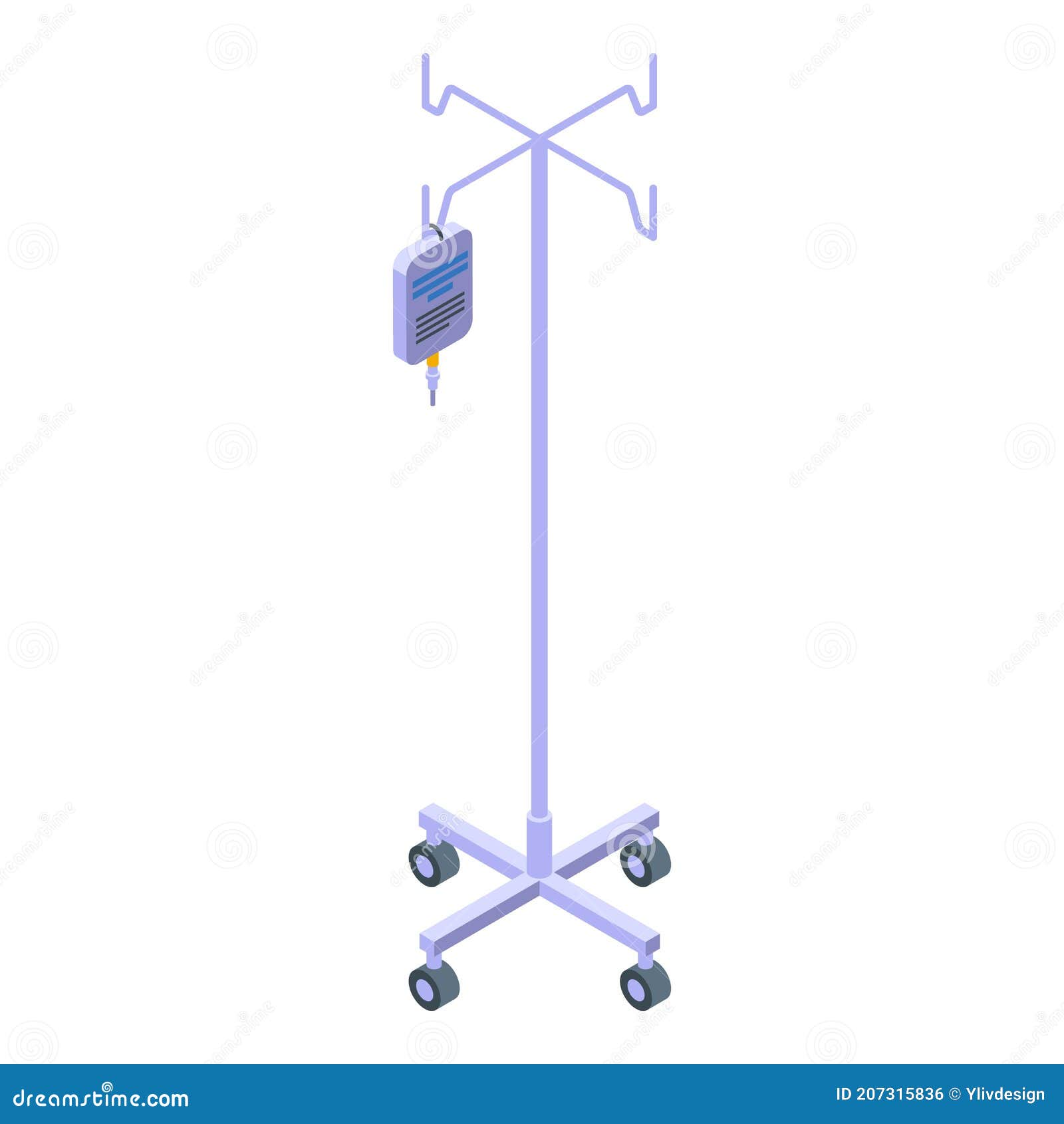 Drip Stand Icon, Isometric Style Stock Illustration - Illustration of ...