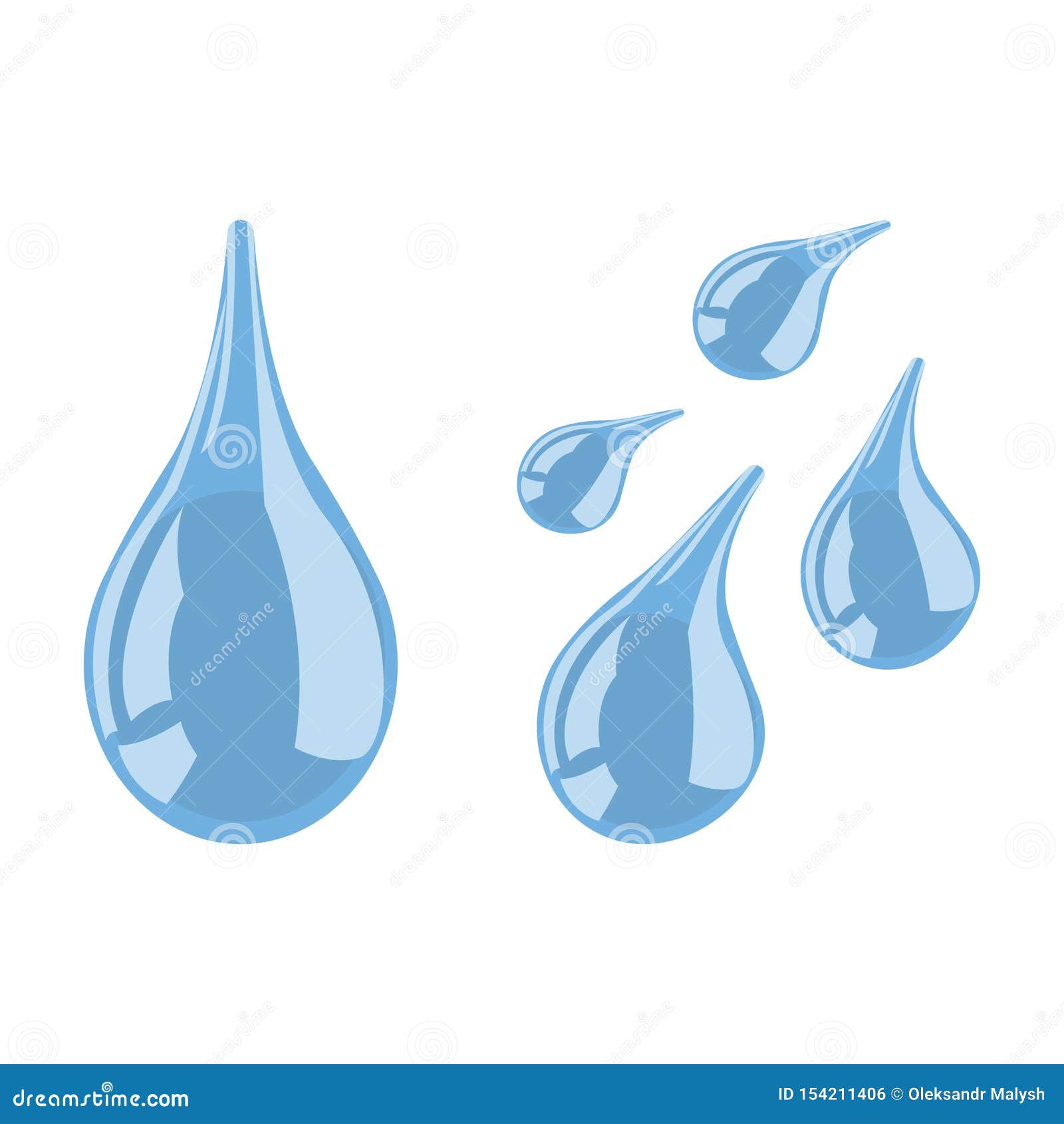 Drip of Water Set Icon Vector Design Stock Vector - Illustration of ...