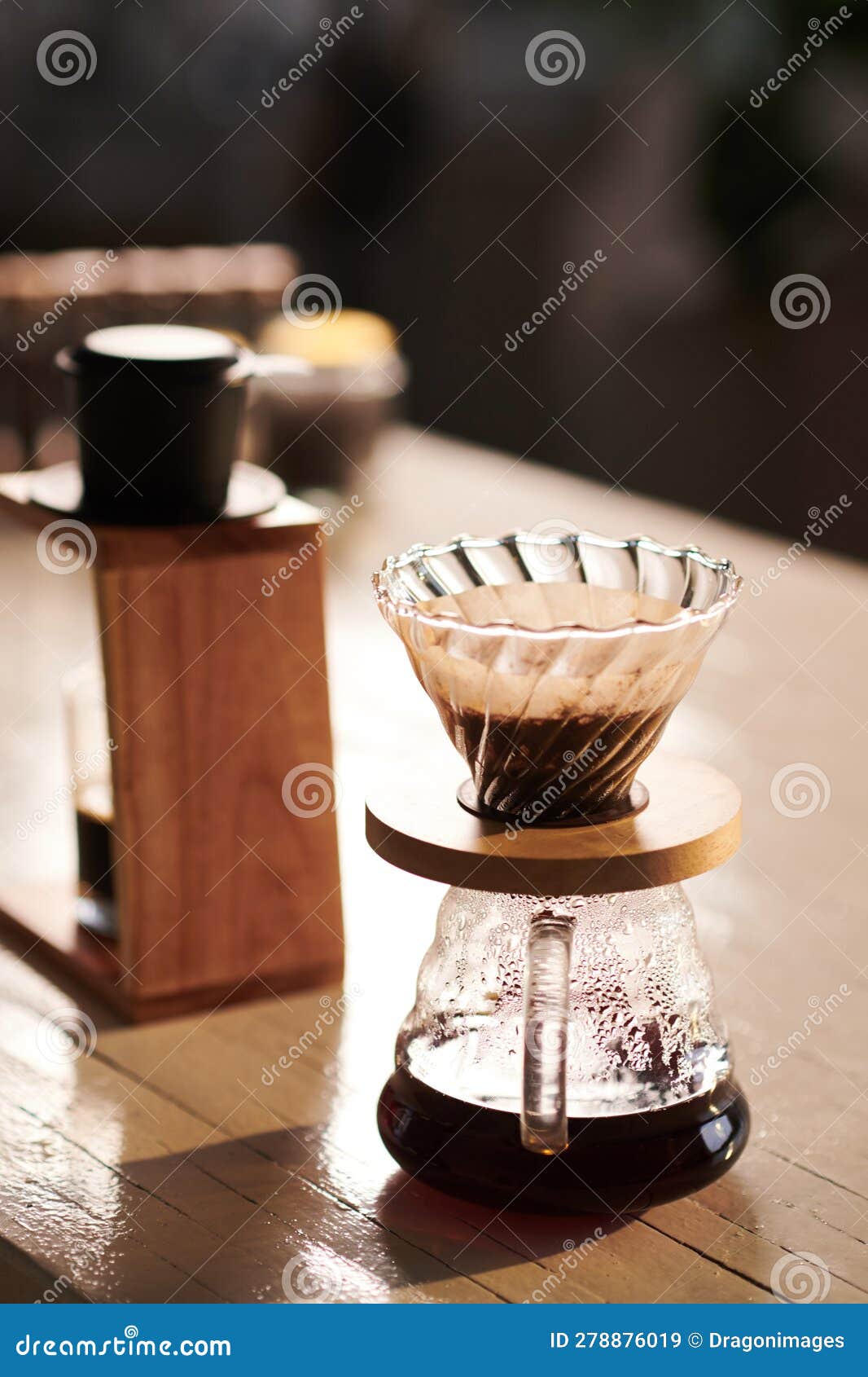 Dripper for Making Morning Coffee Stock Image - Image of filter, drink ...