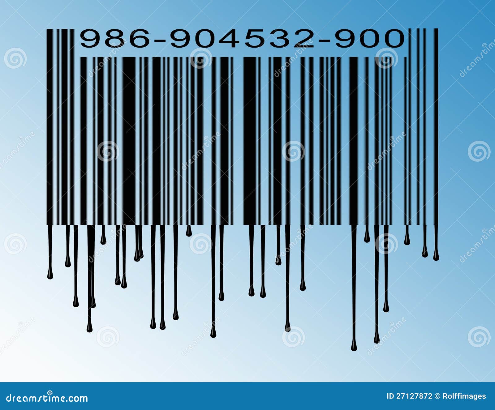 Dripping bar code stock illustration. Illustration of drop - 27127872