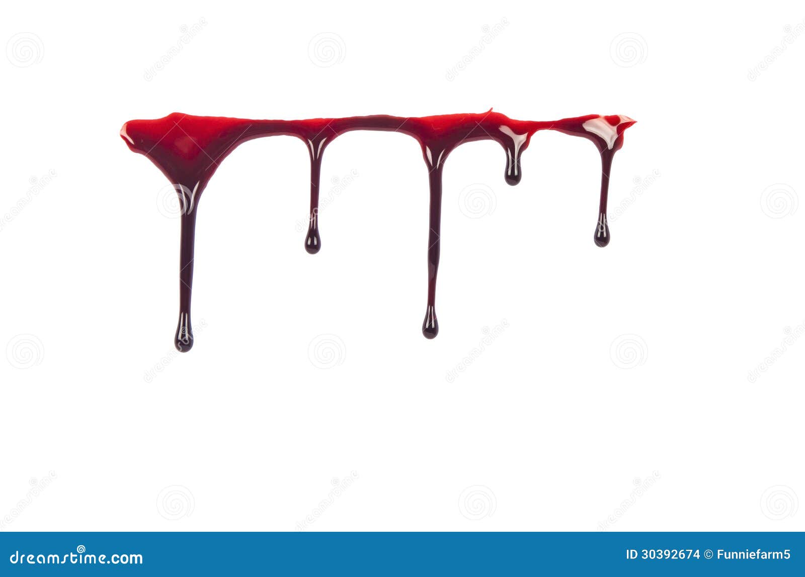 Blood Drip White Background