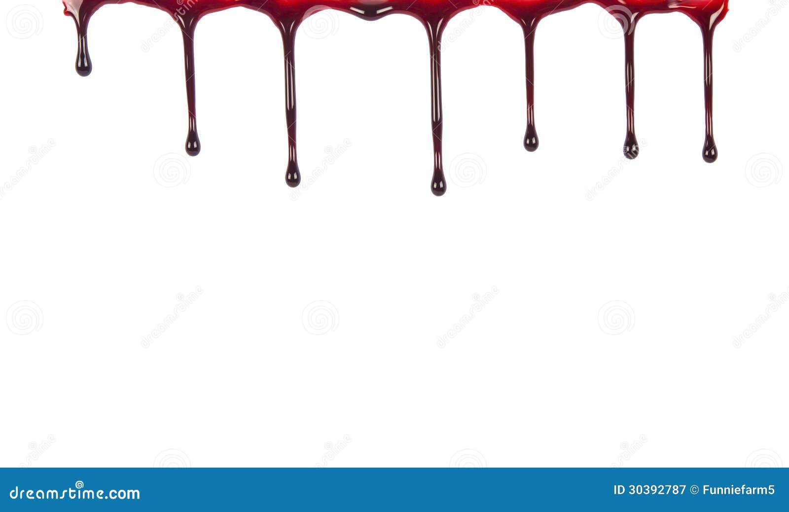 Dripping Blood Isolated On White Royalty Free Stock Photography - Image ...