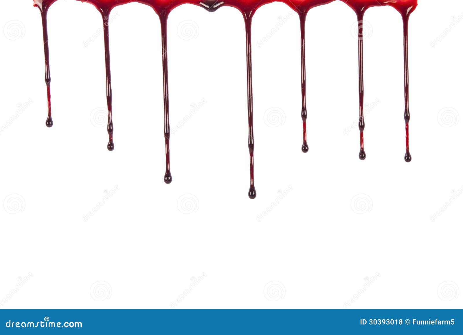 Dripping Blood Isolated On White Stock Photo - Image: 30393018