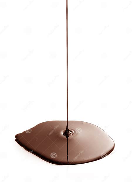 Dripping chocolate stock image. Image of melt, delicious - 12535723