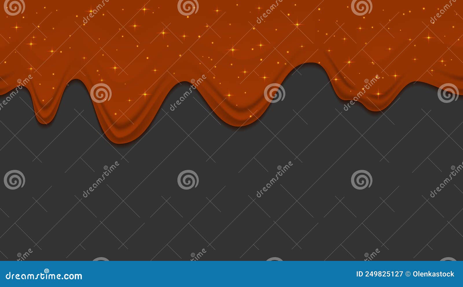 Dripping Chocolate on Dark Background Stock Vector - Illustration of ...