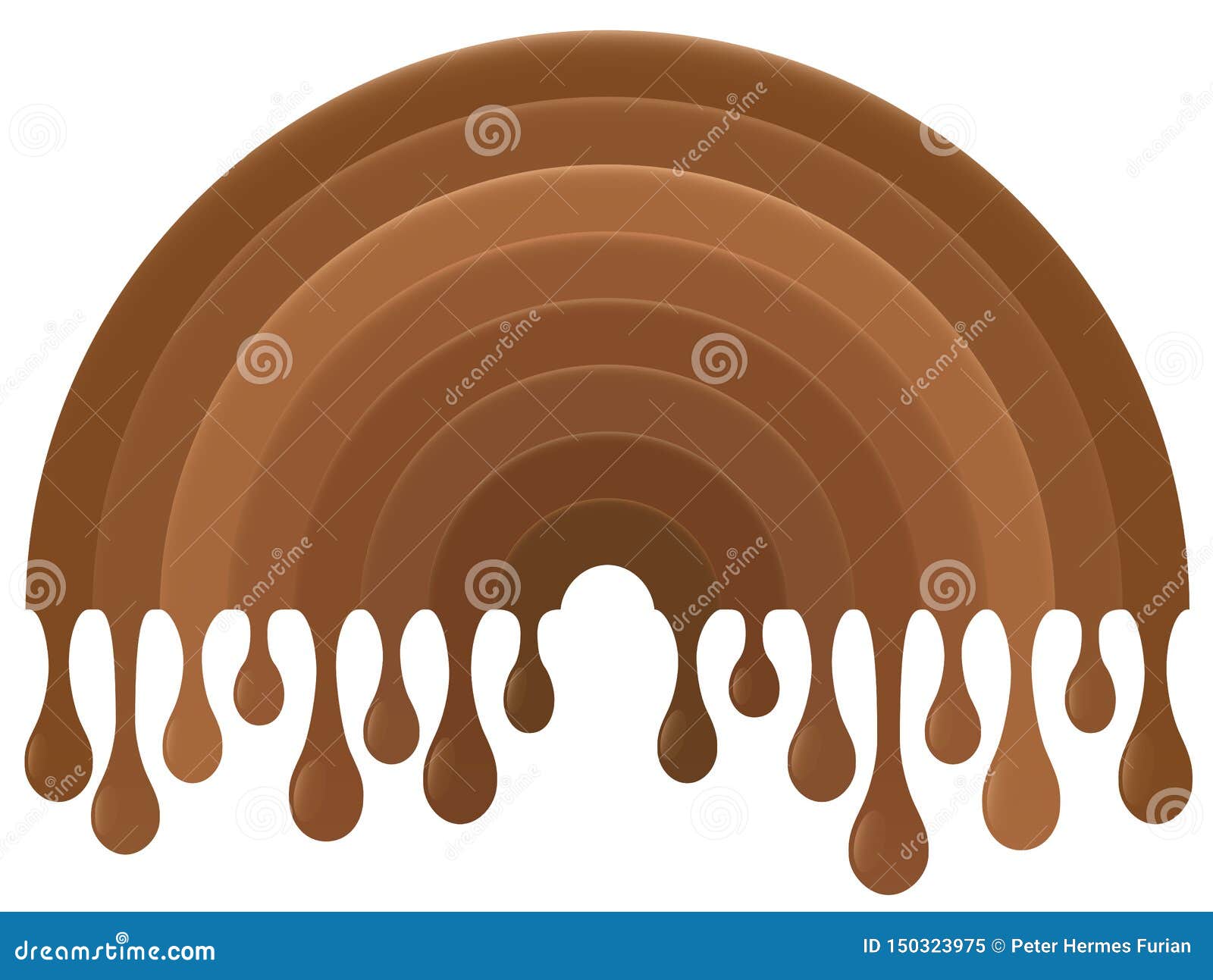 Dripping Chocolate. Liquid Syrup, Foods Delicious Sauce. 3d Current ...
