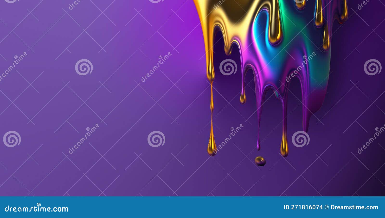 Dripping Chromatic Paint stock photo. Image of pigment - 271816074