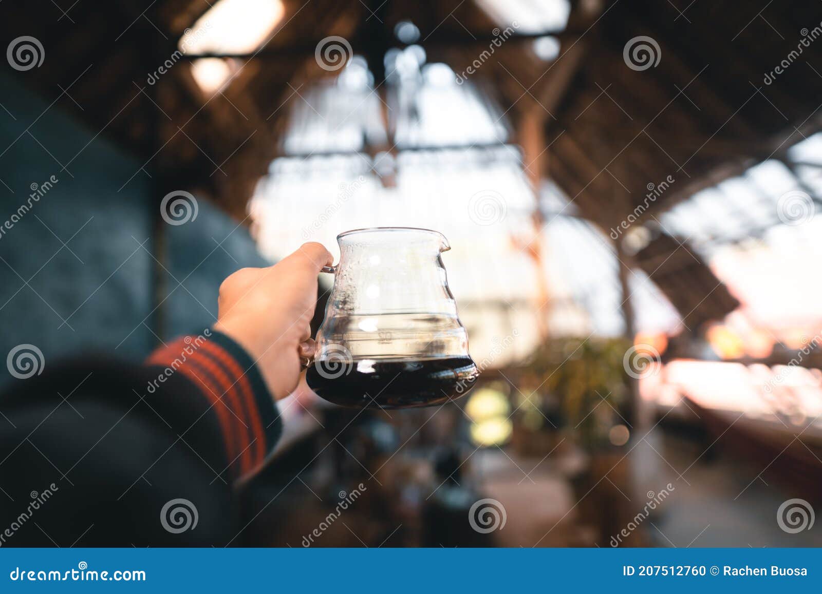 Dripping Coffee on a Table at a Country Cafe Stock Photo - Image of ...